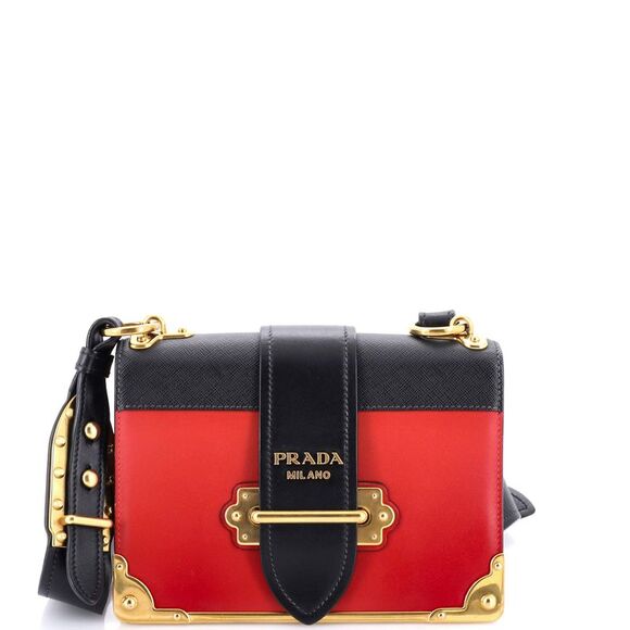 Prada | Bags | Prada Cahier Crossbody Bag Crystal Embellished Leather ...